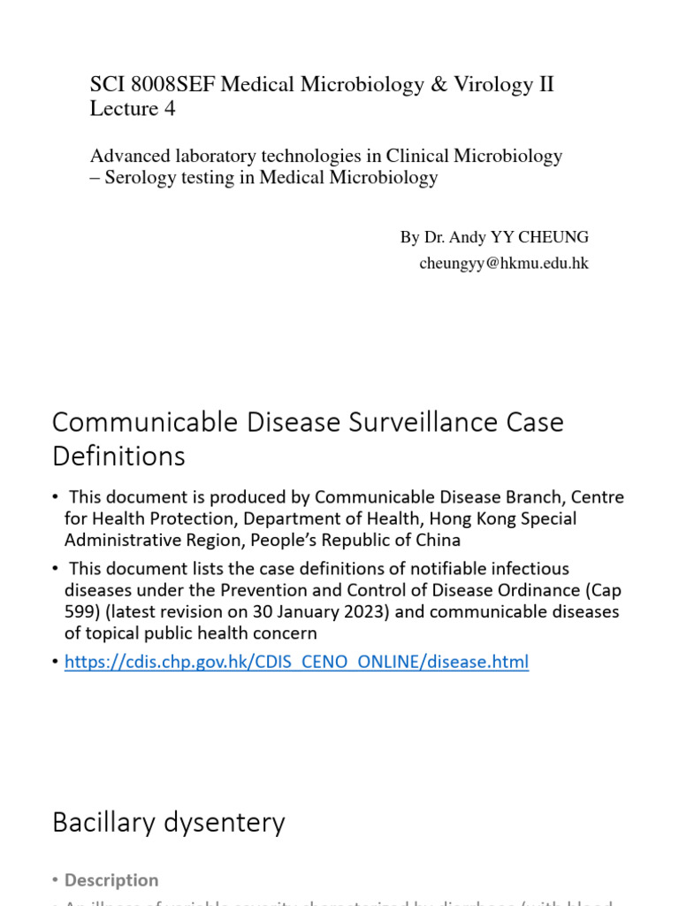 SCI 8008SEF Medical Microbiology & Virology II Lecture 4 - OLE | PDF ... SCI 8008SEF Medical Microbiology & Virology II Lecture 4 - OLE | PDF ...