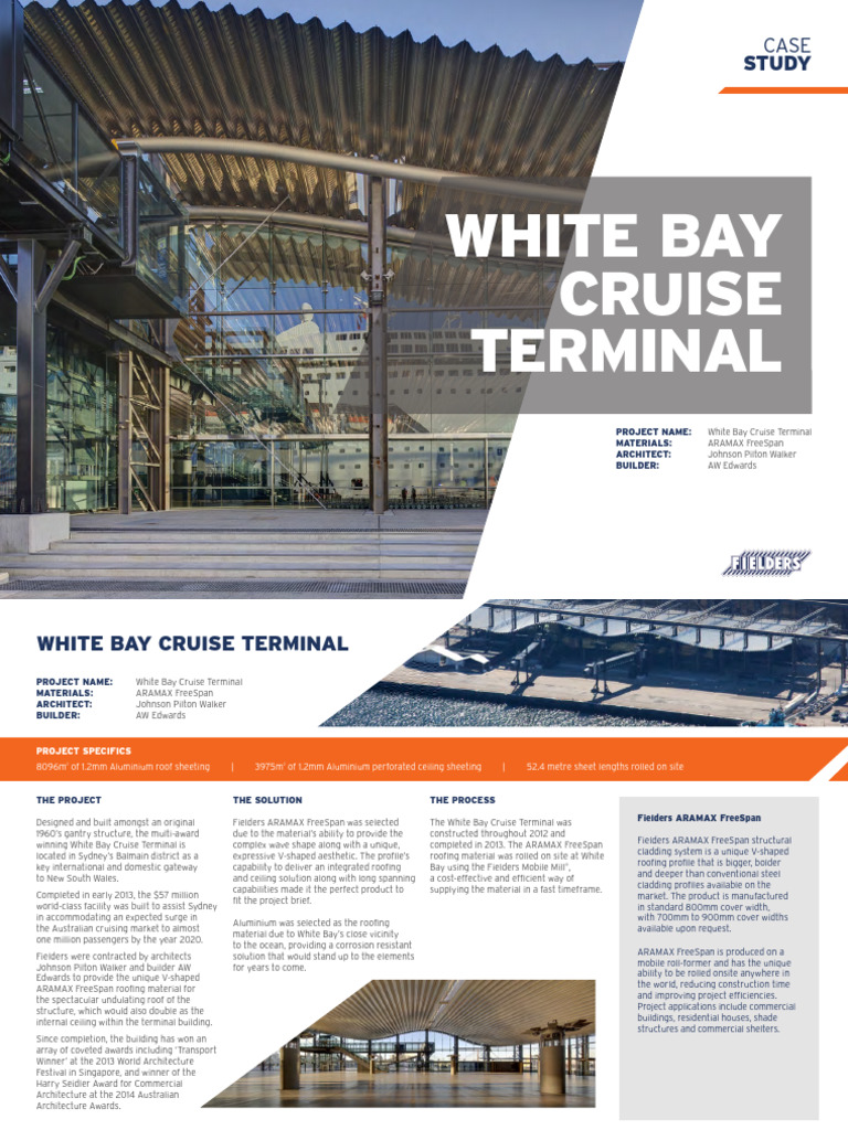 Fielders Case Study White Bay Cruise Terminal | PDF