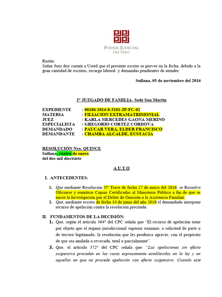 Modelo de Apelacion Sin Efecto | PDF | Apelación | Gobernancia