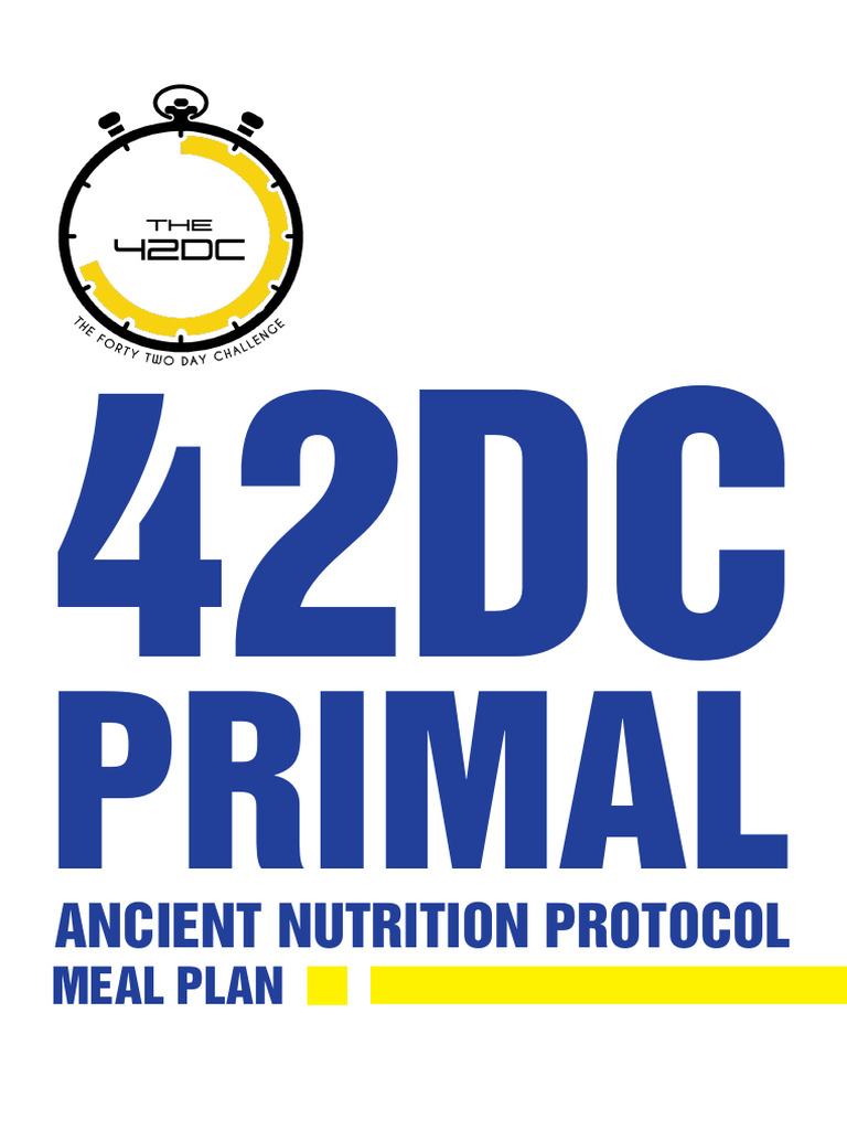 New Primal Protocol Meal Plan | PDF | Pasta | Chocolate