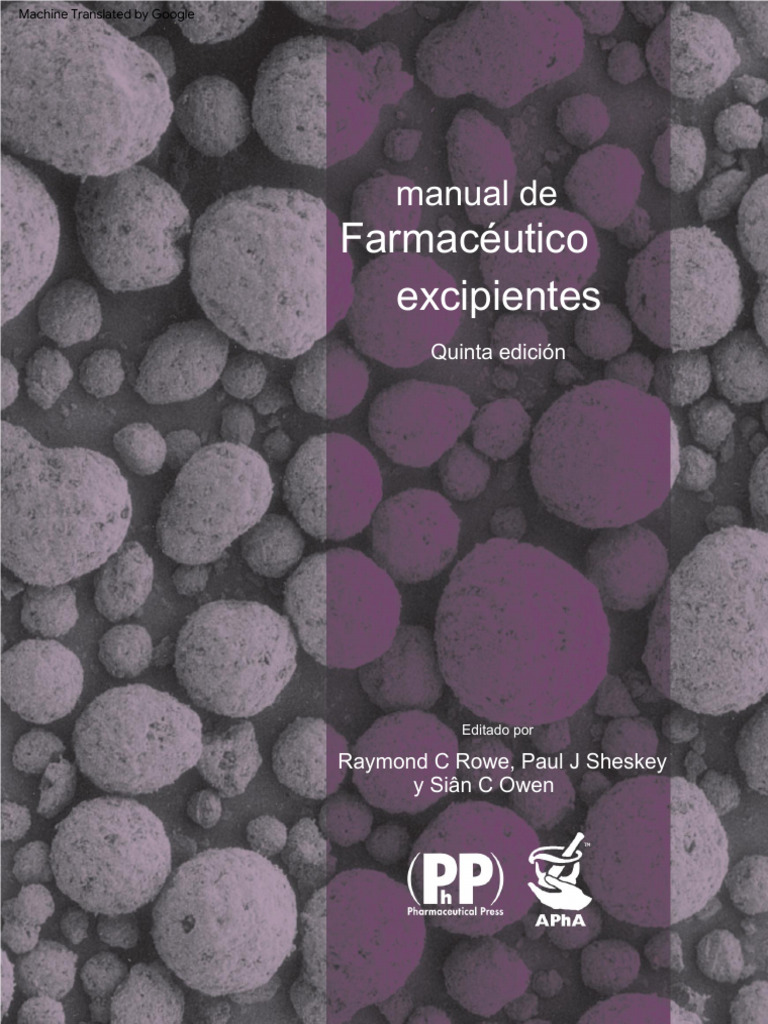 Manual de Excipientes Farmacéuticos | PDF | Sustancias químicas ...