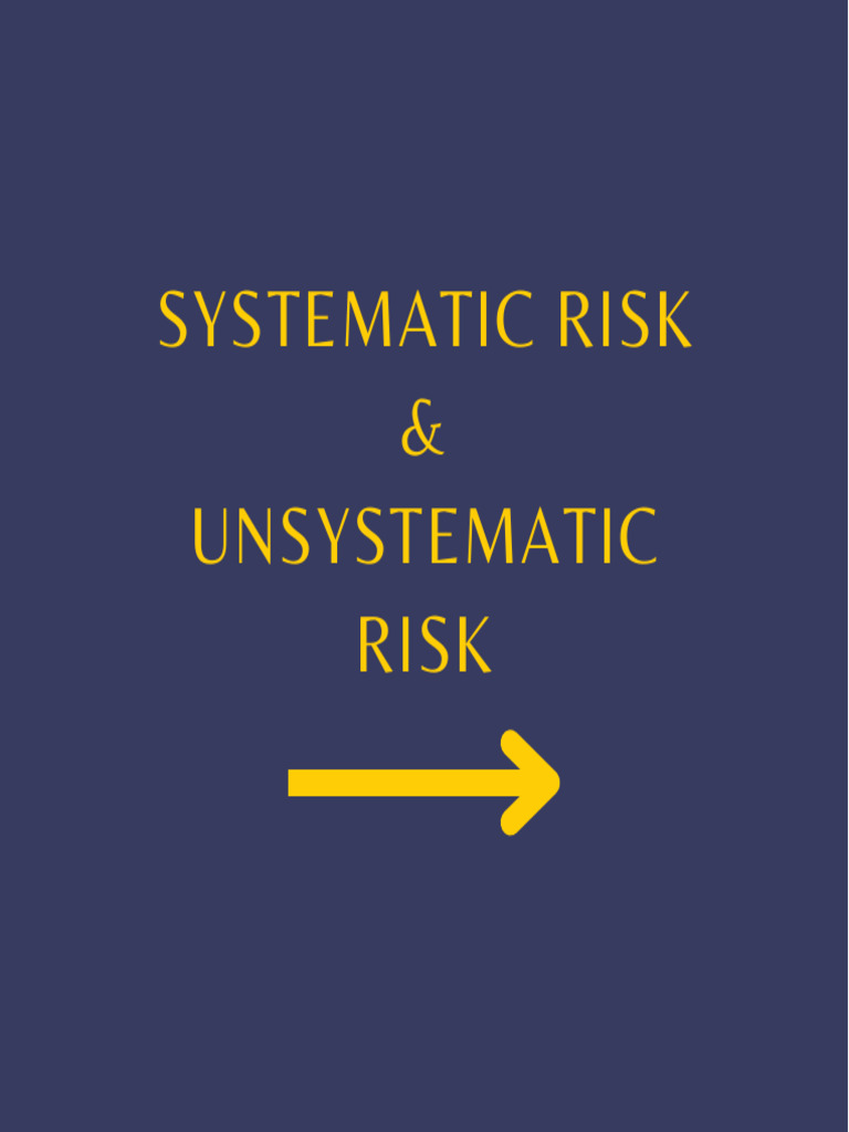 Systematic And Unsystematic Risk Pdf