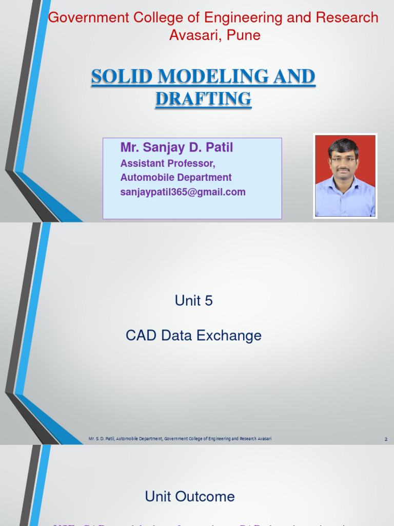Unit 5 CAD Data Exchange | PDF | Computer Science | Computer Data