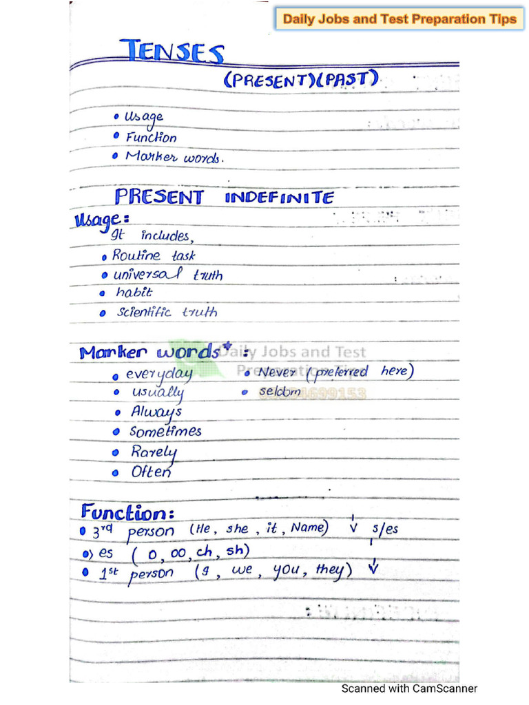 English Grammar Notes | PDF