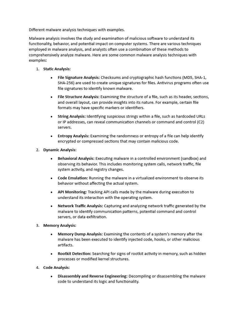 Malware Analysis Examples | PDF | Malware | Security