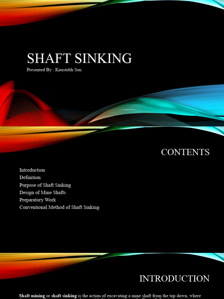 Shaft Sinking | PDF