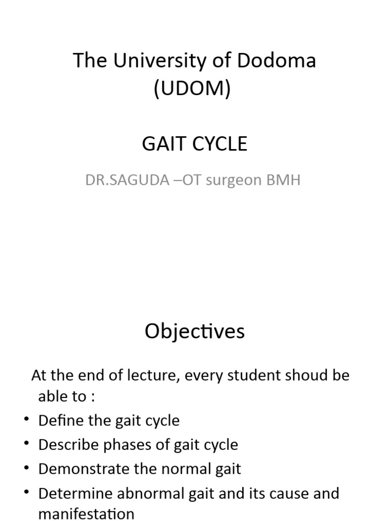 Gait Cycle | PDF | Anatomical Terms Of Motion | Foot