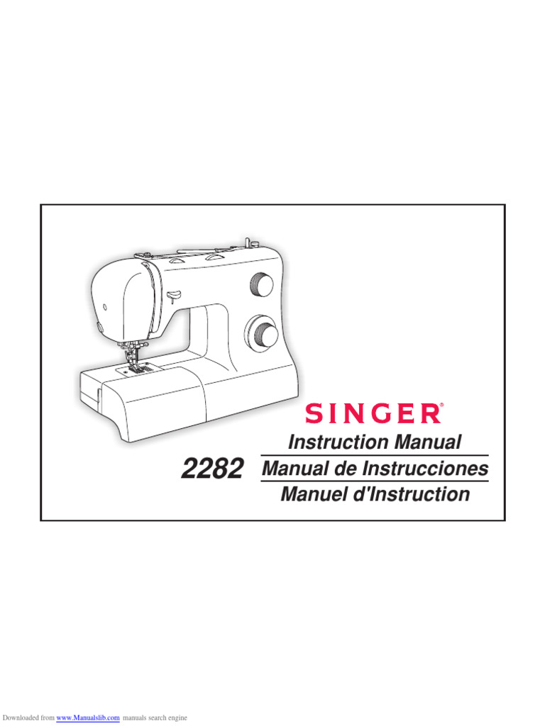 Manual Singer Tradition 2282 | PDF | Sewing Machine | Textiles