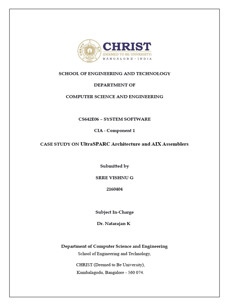 Case Study | PDF | Assembly Language | Jargon