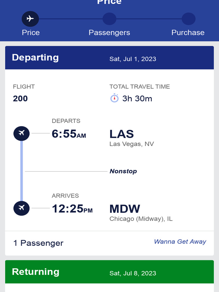 Southwest Airlines Flight Itinerary | PDF