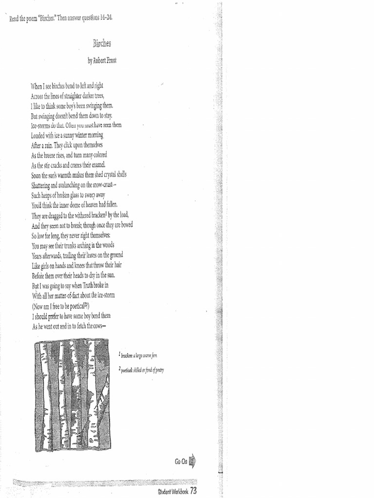Birches Poem by Robert Frost | PDF Birches Poem by Robert Frost | PDF