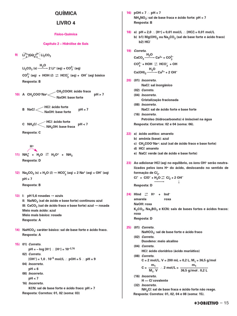 Livro4 Quimica Capitulo2 Fisico Quimica | PDF