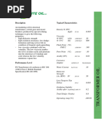 Hyvolt II Transformer Oil Properties | PDF | Physical Sciences | Materials