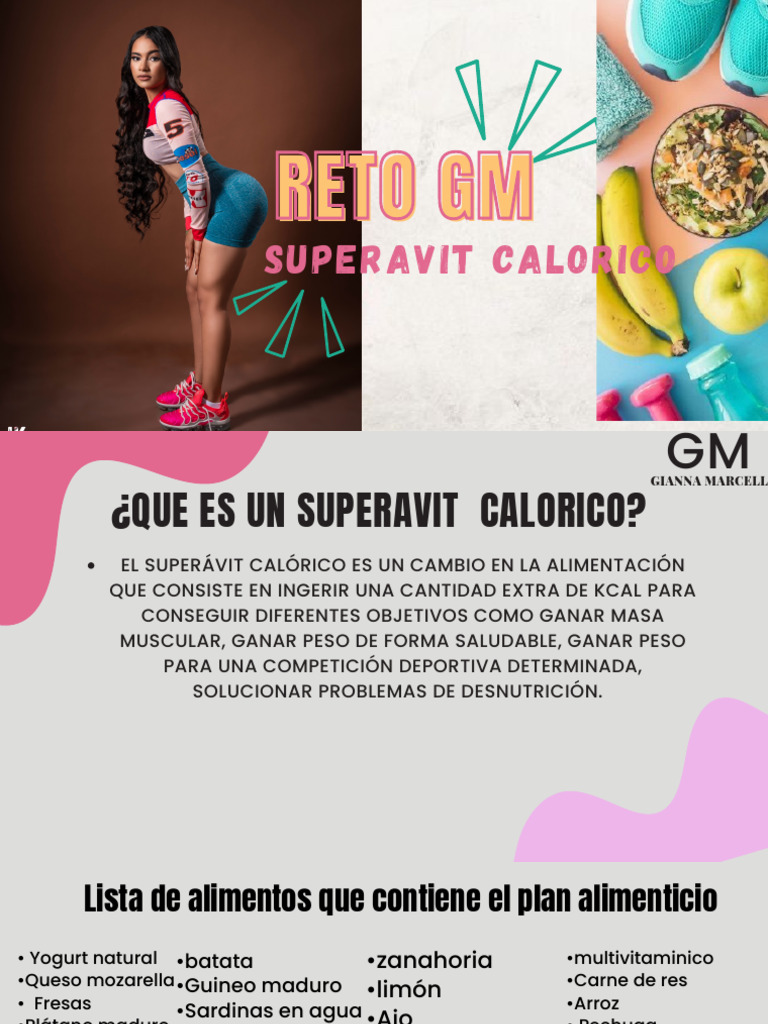 Superávit Calórico: Guía y Plan Alimenticio | PDF | Alimentos | Cocina