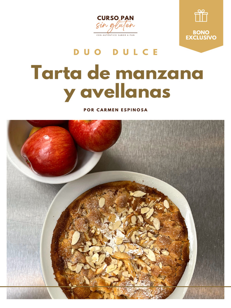 Duo Dulce Tarta de Manzana y Avellanas - Curso Pan SG | PDF | Panes ...