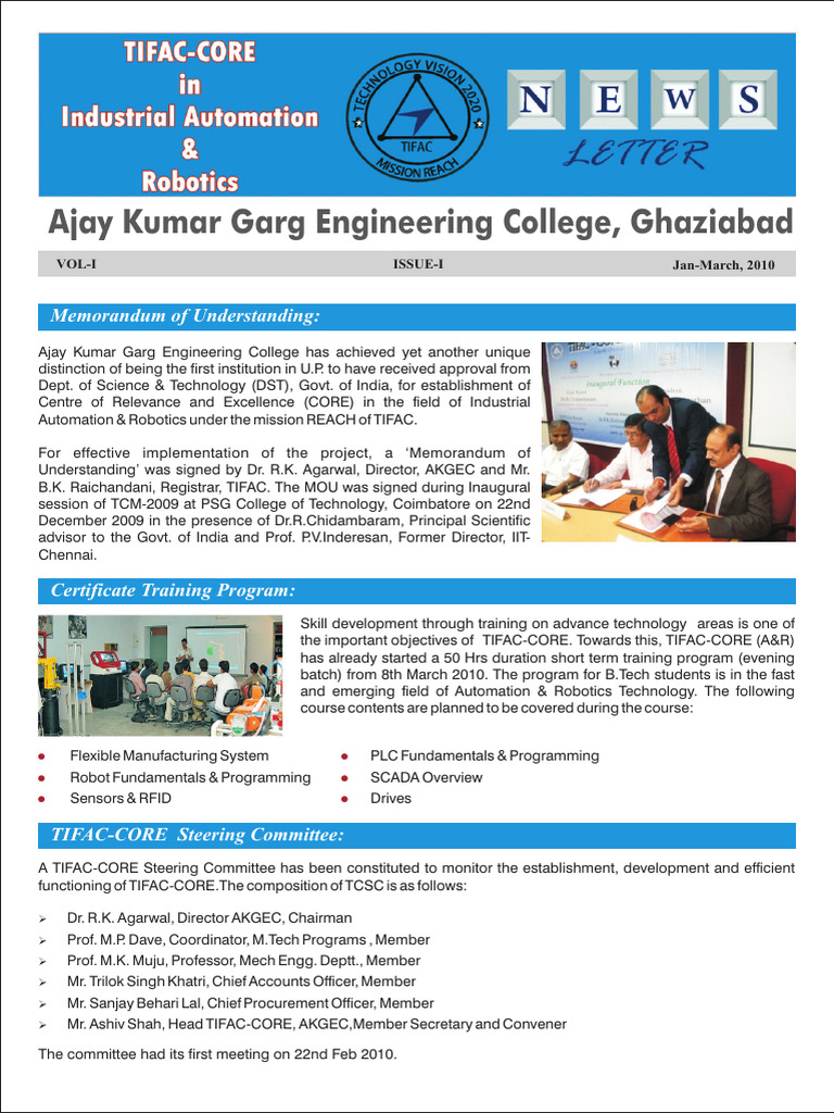 News Letter Vol - I | PDF