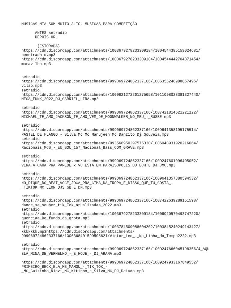 Musicas Mta Som Alto | PDF