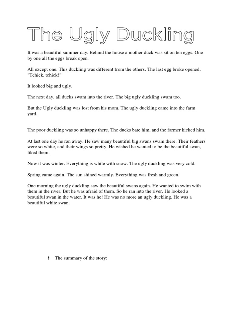 A Ugly Dukling | PDF