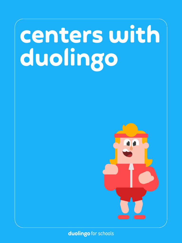 Centers With Duolingo | PDF