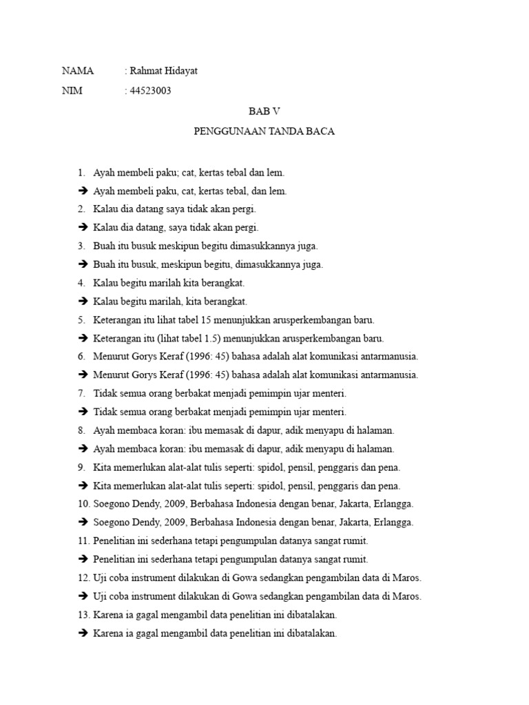 Penggunaan Tanda Baca | PDF