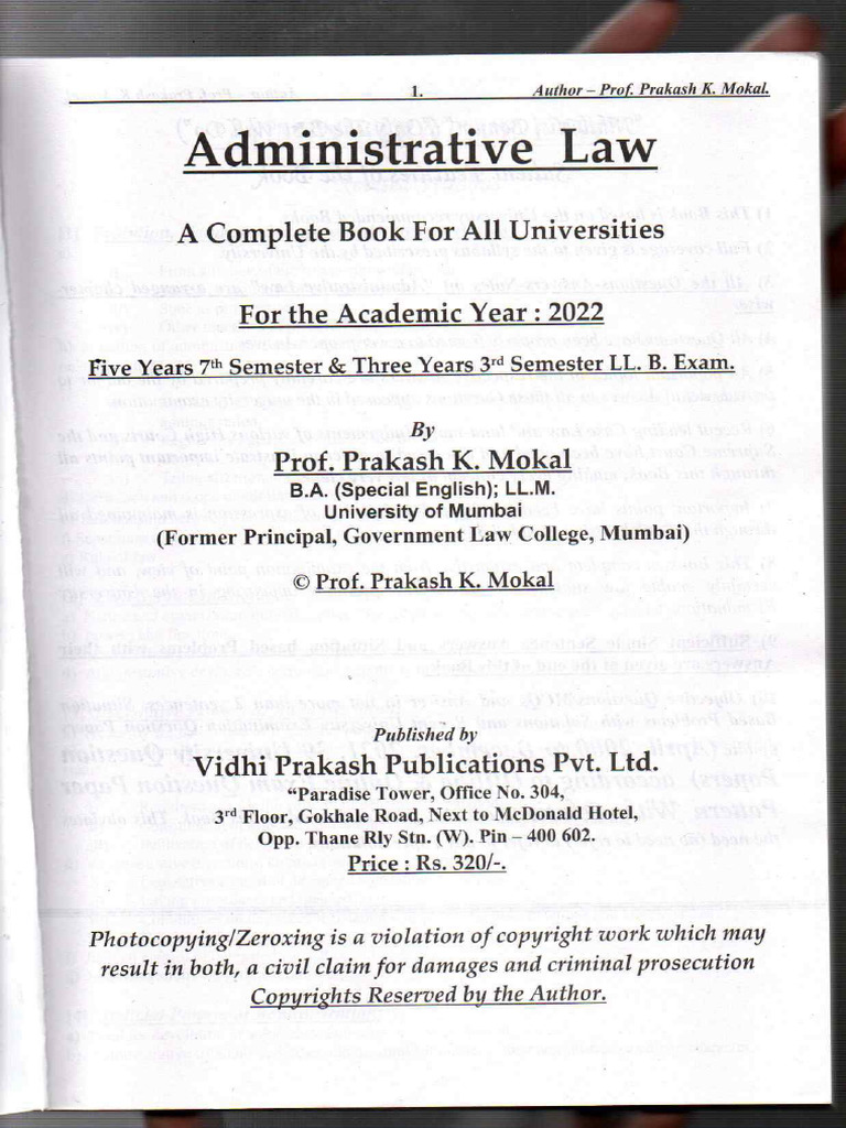 Admin Law Mokal | PDF
