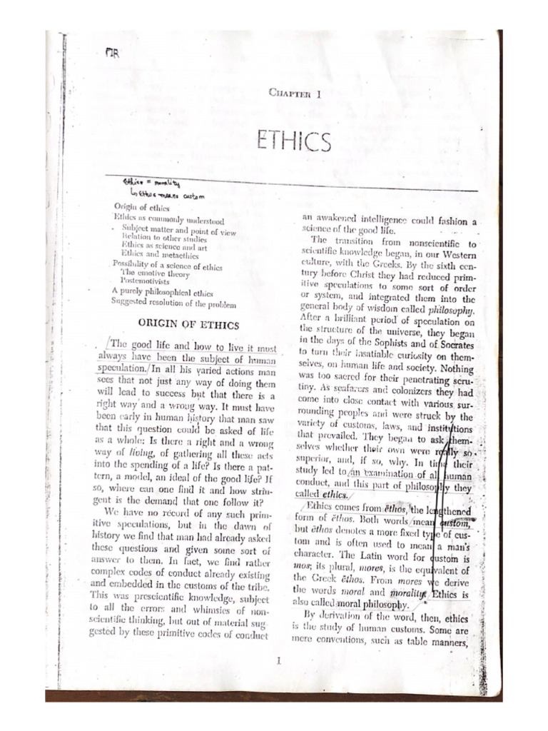 Ge Ethics Readings | PDF
