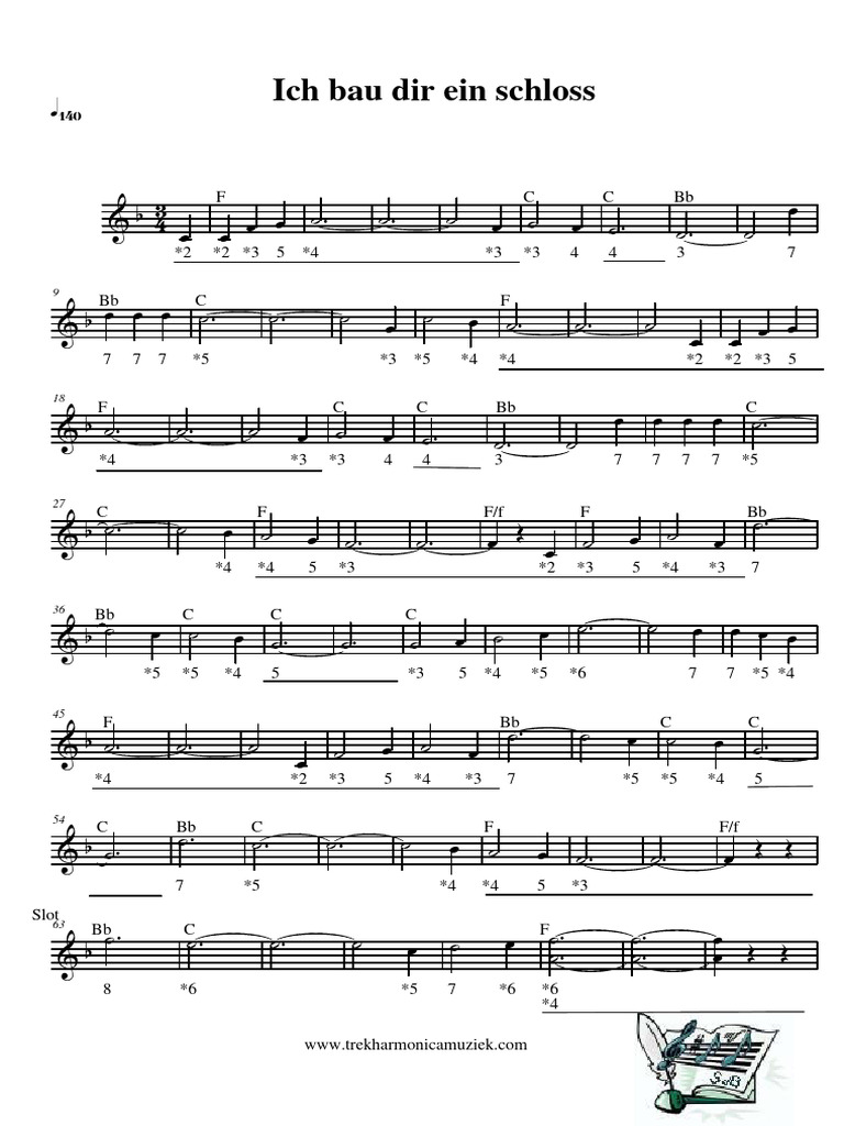 Ich Bau Dir Ein Schloss (Chant - Heintje Simons) 2 | PDF