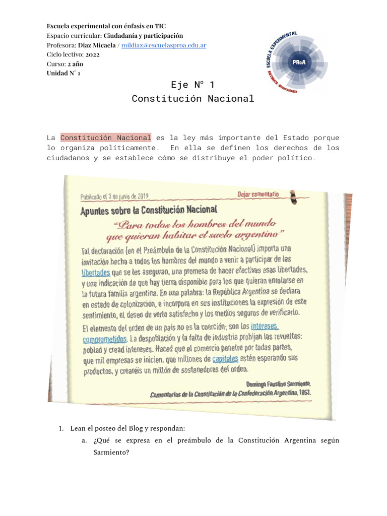 Constitucion Nacional Pdf Legislador Constitución