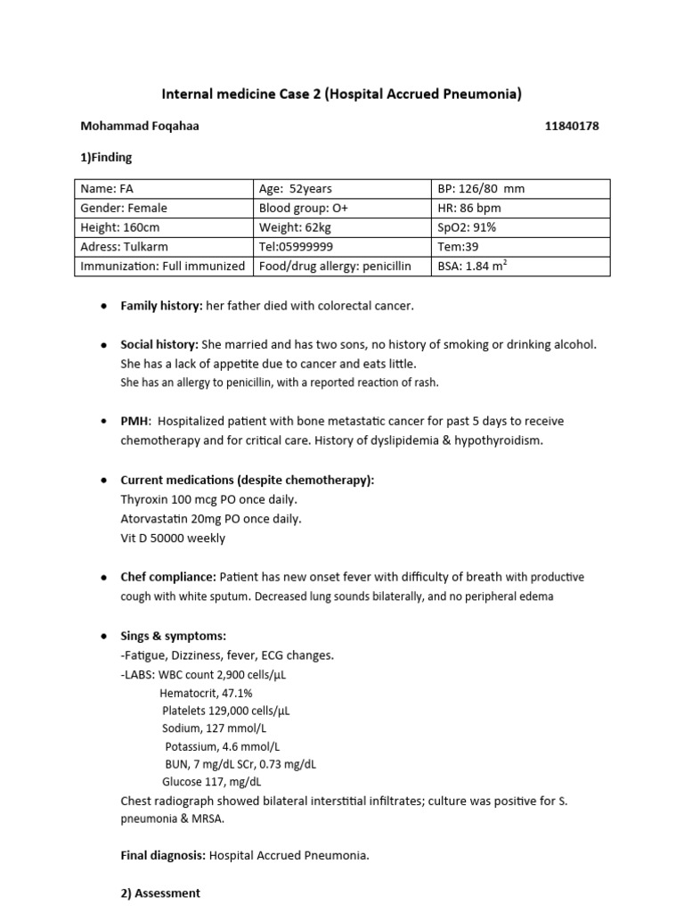 Hap 2 | PDF | Pneumonia | Cancer