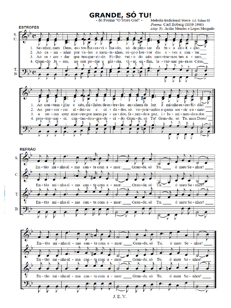Grande Só Tu | PDF