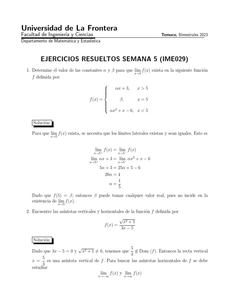 S5_Ejercicios_resueltos | PDF | Matemática Elemental | Análisis numérico