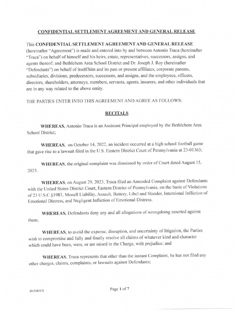 Final Settlement Agreement Signed (002) (01233320xB1AD4) | PDF
