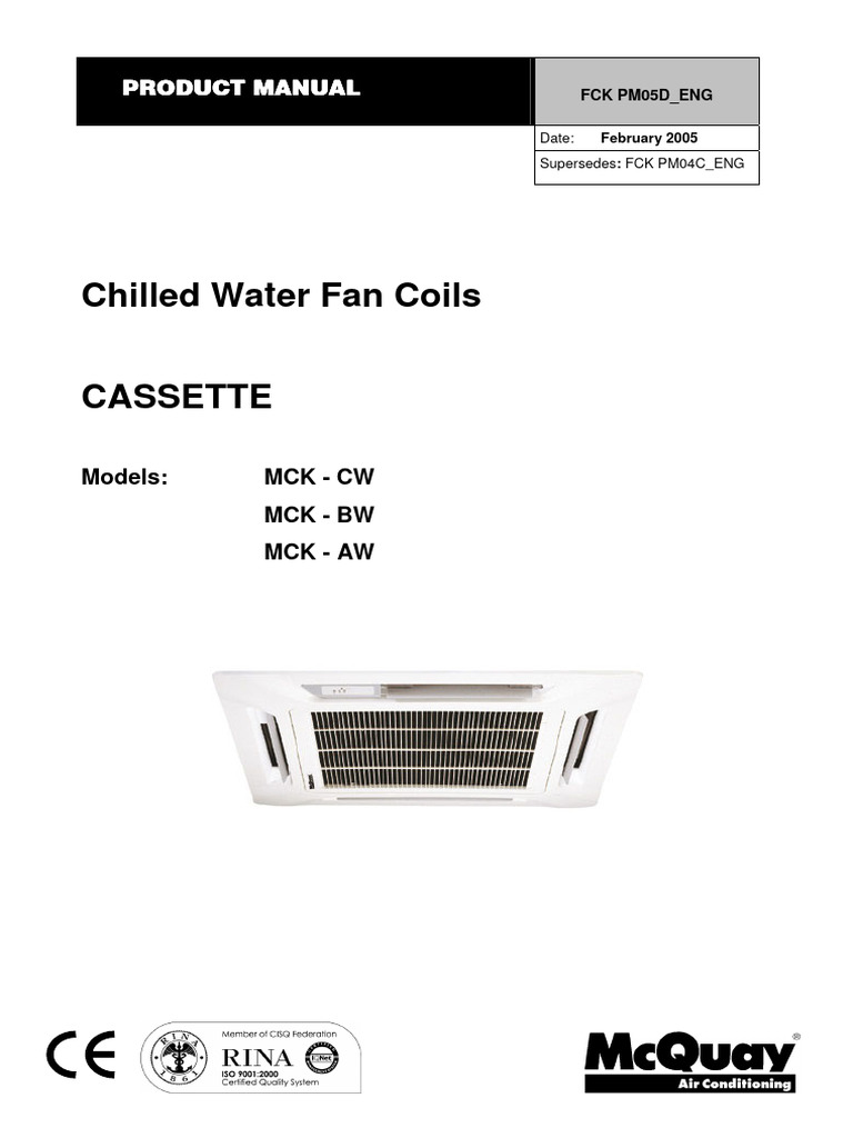 Fancoil-Dort Yon uflemeli-MCK | PDF