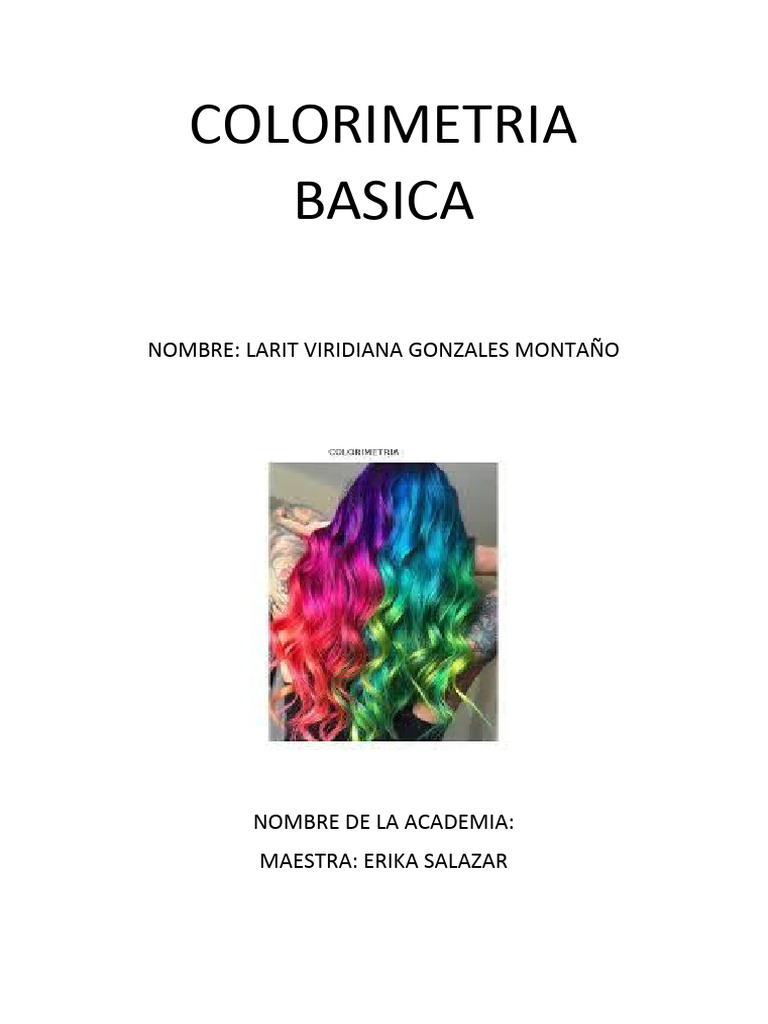 Colorimetria Basica 1 | PDF | Color | Redox