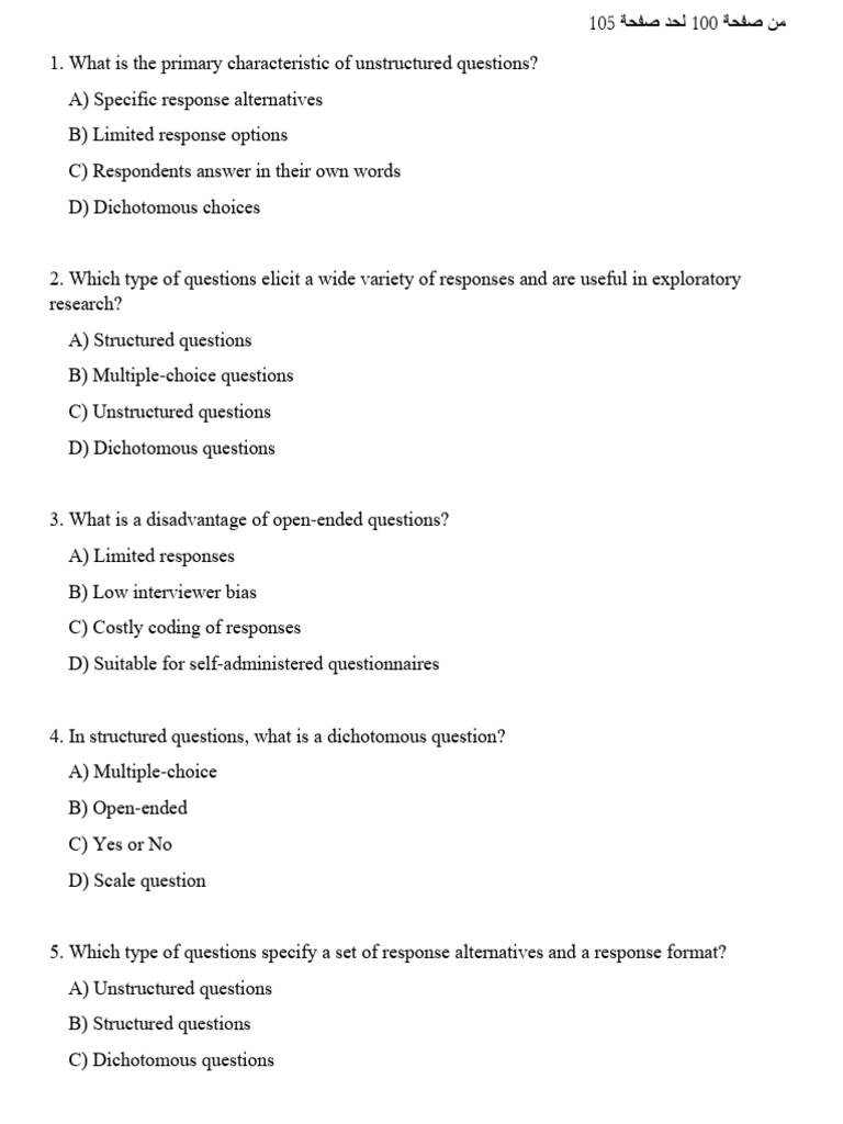 Lec 6 | PDF | Questionnaire | Multiple Choice