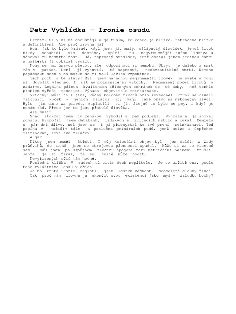 Vyhlidka Ironie Osudu | PDF