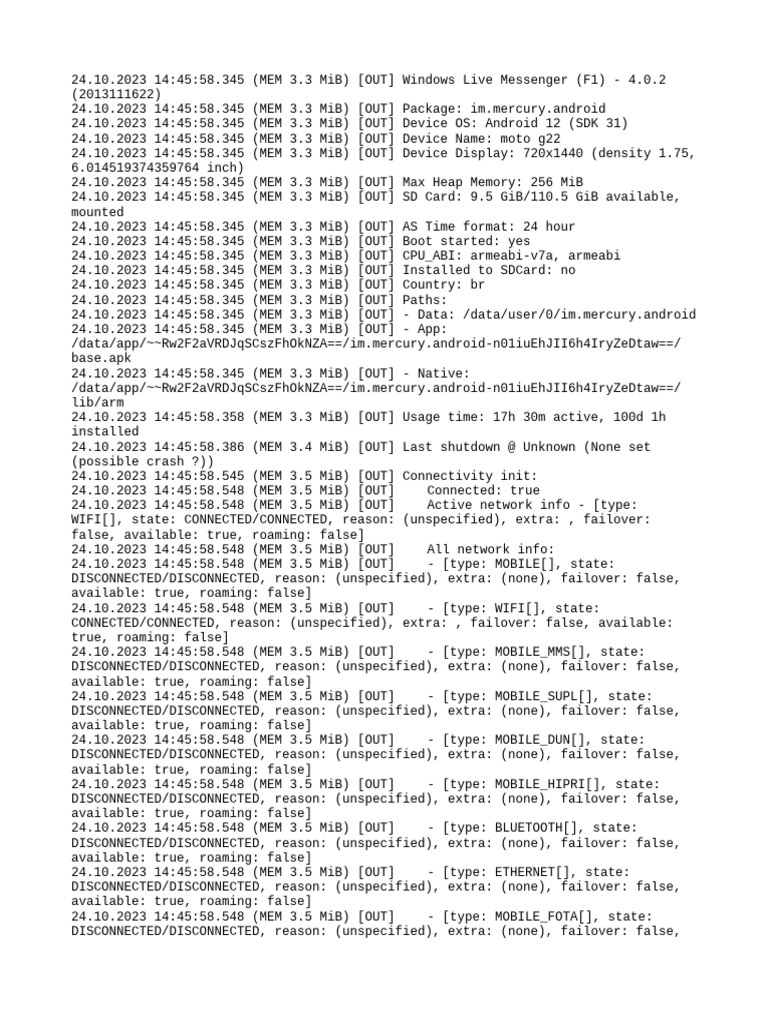 InfoLog 20231024 144556 | PDF | Roaming | Operating System Families InfoLog 20231024 144556 | PDF | Roaming | Operating System Families