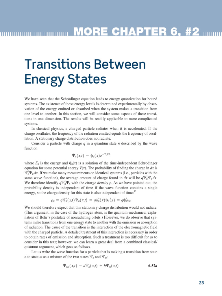 Transitions | PDF | Electromagnetic Radiation | Photon