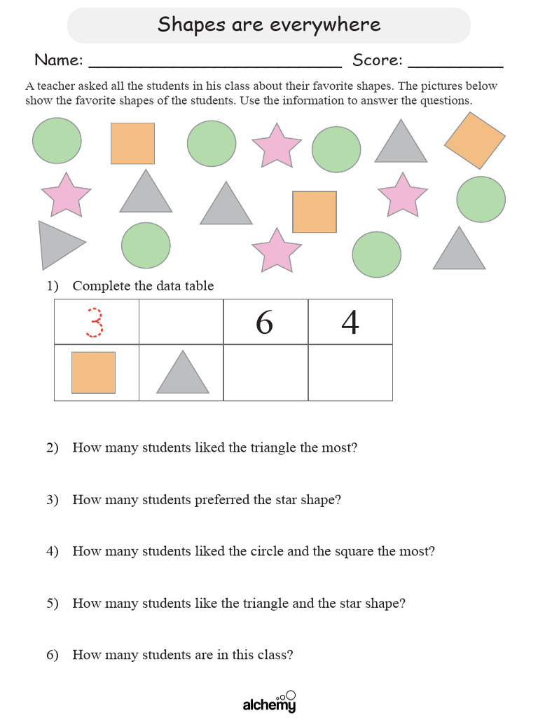 Primary Maths Worksheet (Shapes Are Everywhere) | PDF | Social Science ...