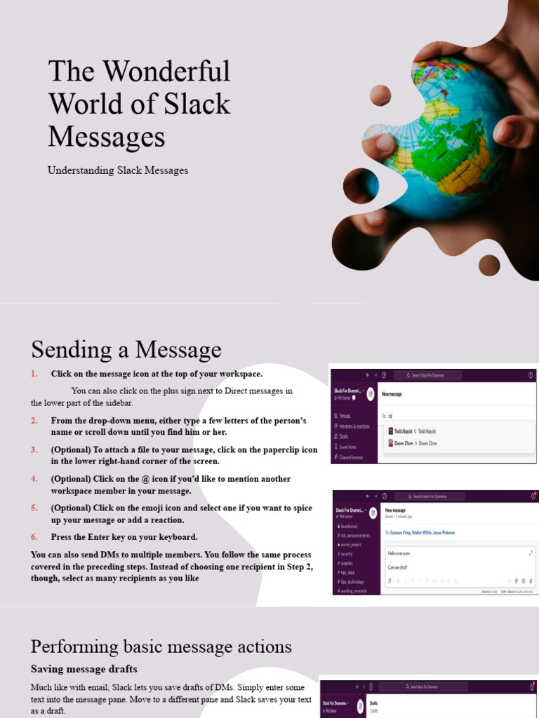 Ch4-The Wonderful World of Slack Messages | PDF | Computer File | Icon (Computing)