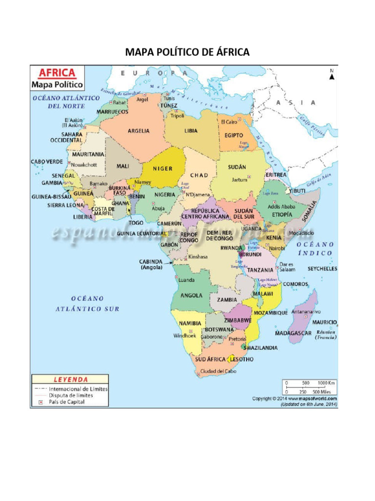 Mapa Político de África | PDF