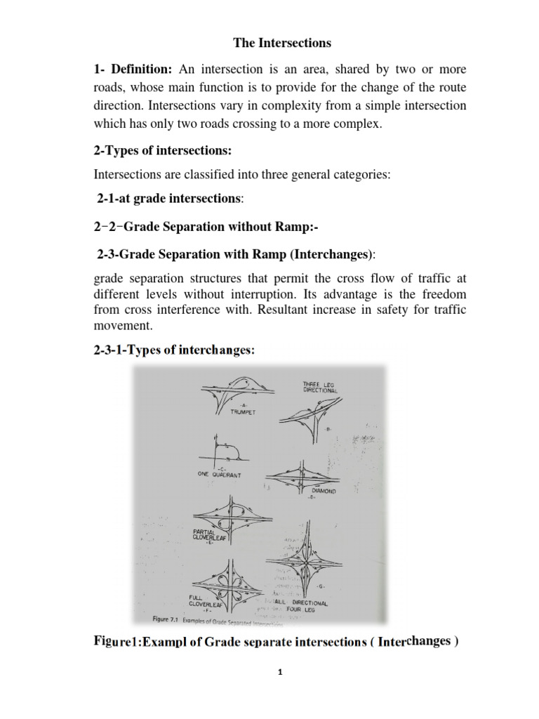The Intersections | PDF | Interchange (Road) | Road Transport