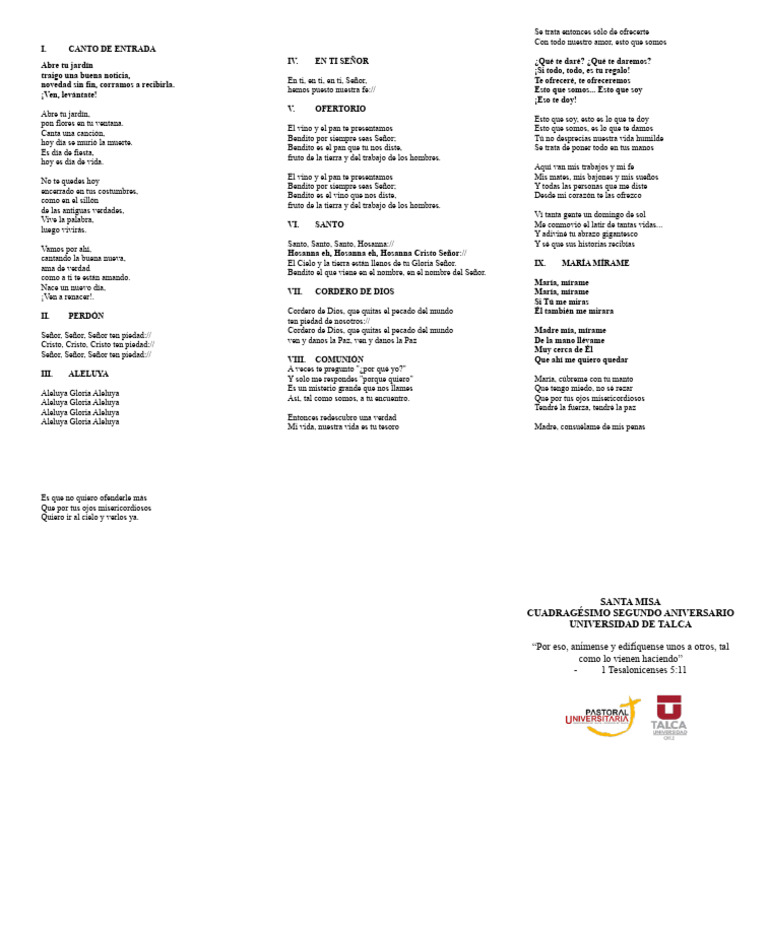 Cancionero Utal | PDF | María, madre de Jesús | Cristo (título) Cancionero Utal | PDF | María, madre de Jesús | Cristo (título)
