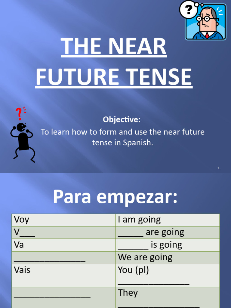 Forming the Near Future Tense in Spanish | PDF | Grammar | Syntax