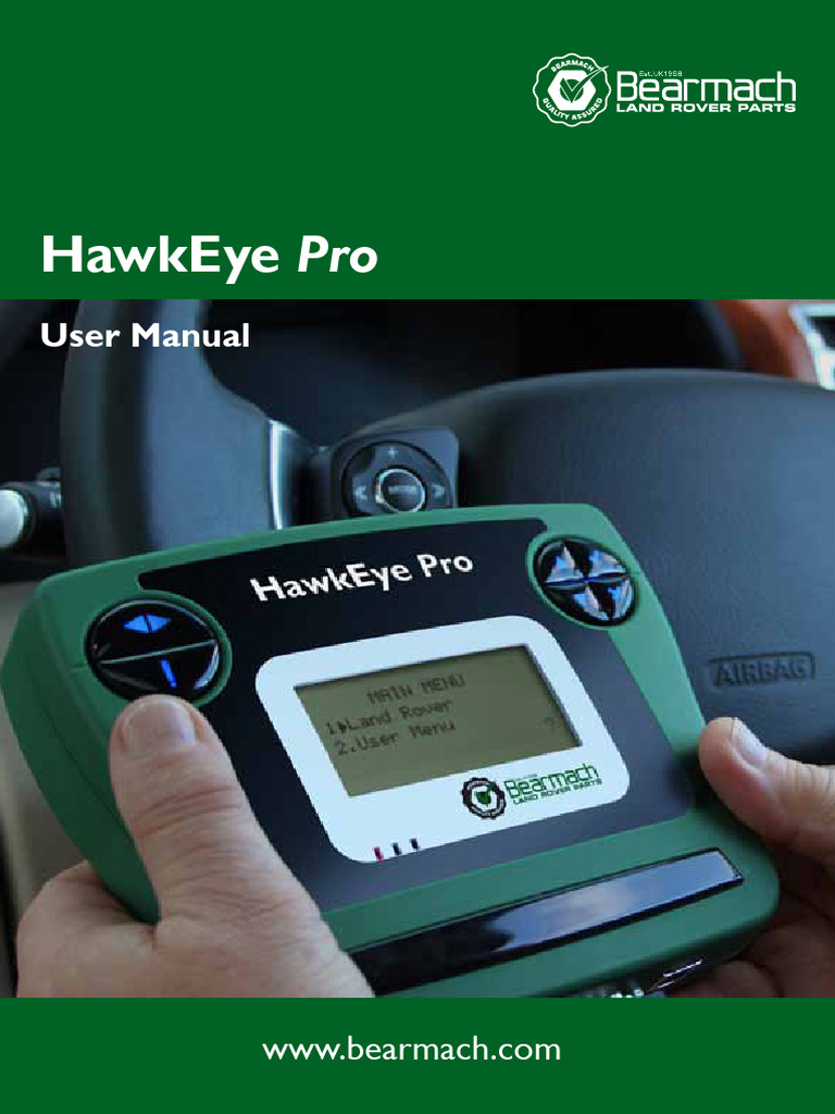 Hawkeye Pro | PDF | Menu (Computing) | Electrical Connector