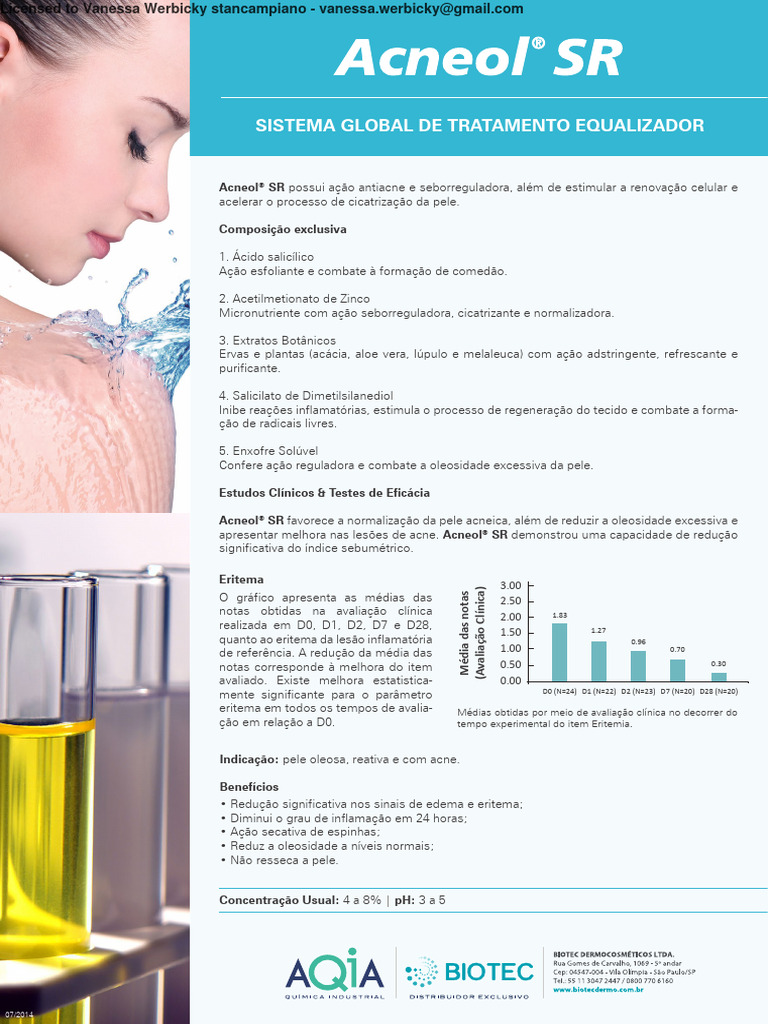 Acneol SR | PDF | Inflamação | Medicina Clínica