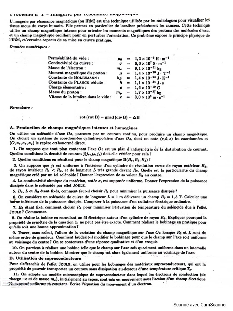 PB Corrig Resonanc Magnetiq | PDF