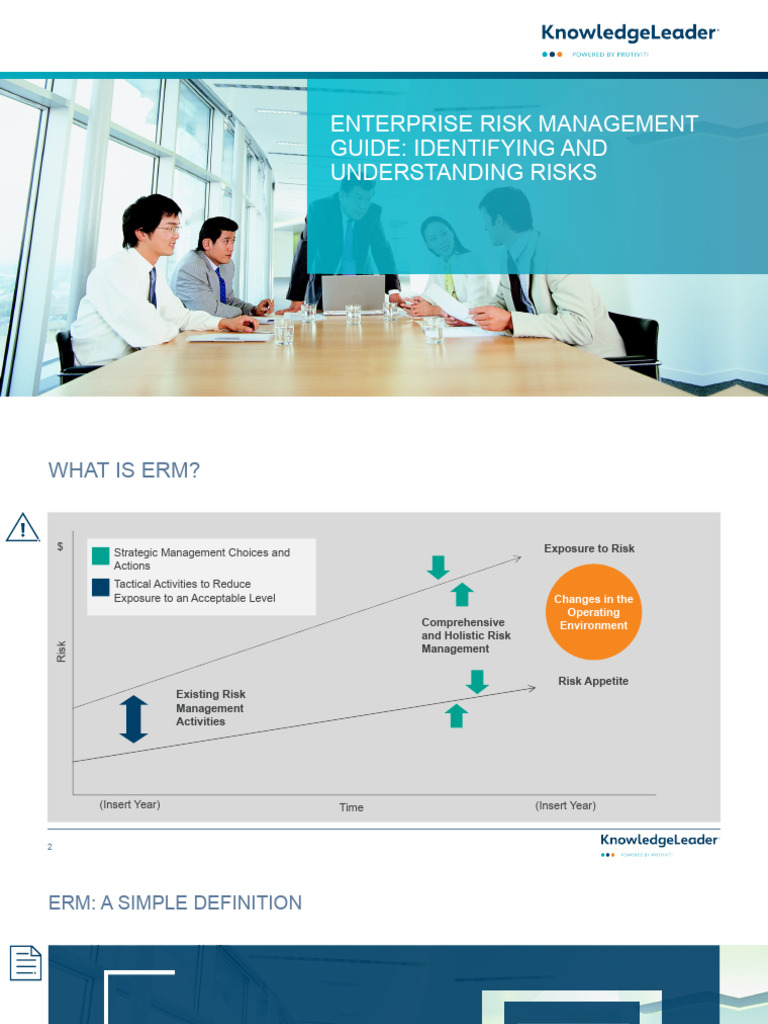 Enterprise Risk Management Guide Identifying and Understanding Risks ...