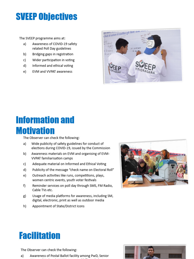 SVEEP For Observer Briefing | PDF | Voting | Accessibility