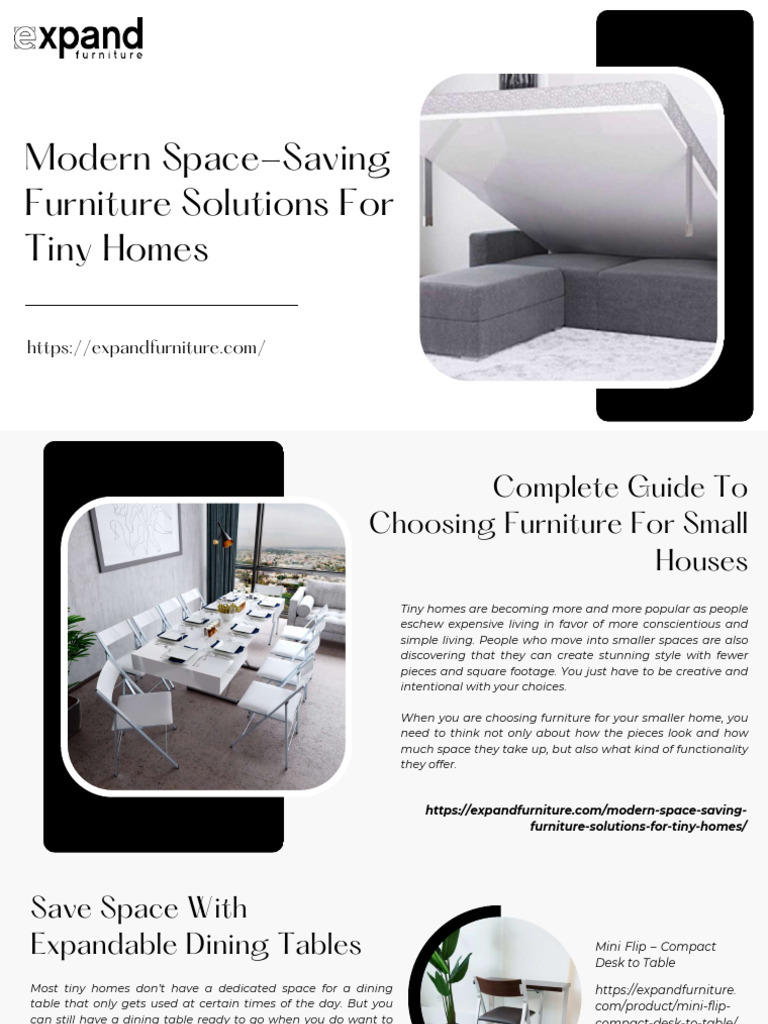 Modern Space-Saving Furniture Solutions For Tiny Homes - Expand ...